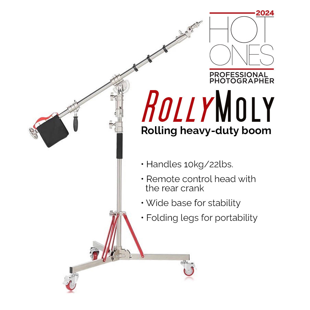 MoLight ROLLYMOLY Heavy-Duty Rolling Boom Stand